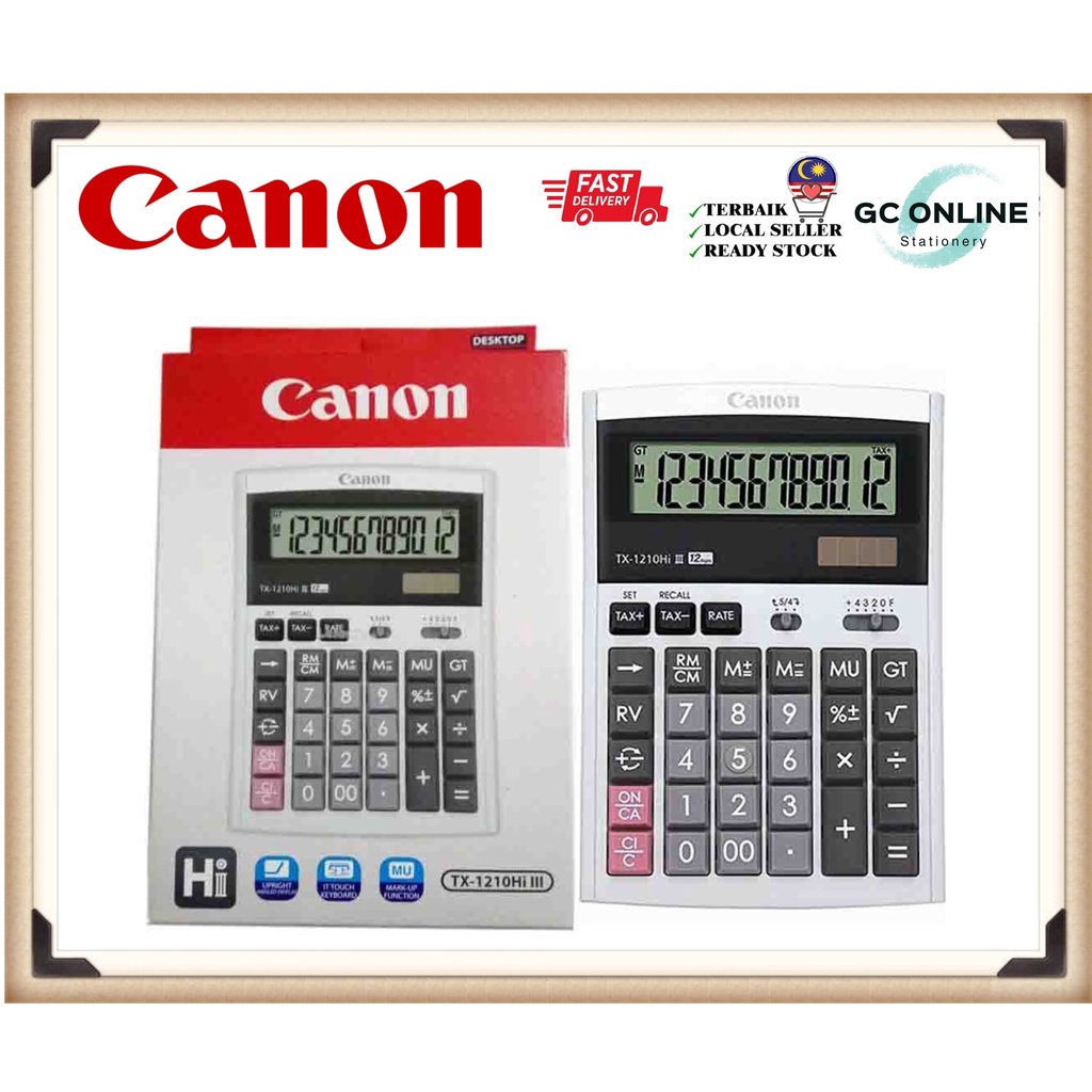 Canon TX-1210Hi III Desktop Calculator (12 Digits) | Shopee Malaysia