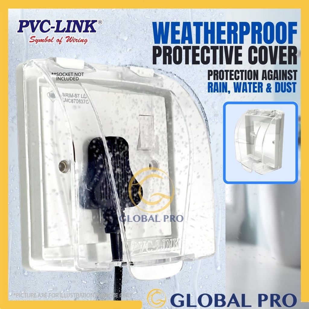 PVC-LINK Weatherproof Protective Cover Socket Enclosure For Switch ...