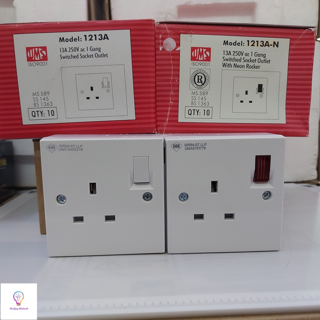 UMS 13A 250V 1GANG SWITCH SOCKET OUTLET (BAKELITE) | Shopee Malaysia