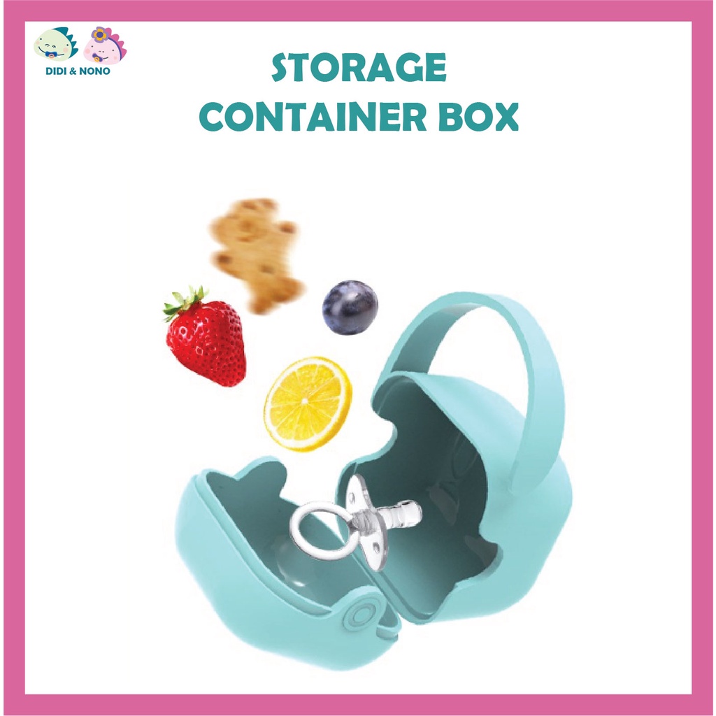 Travel Dust Cover Storage Case Portable Pacifier Box Soother Container ...