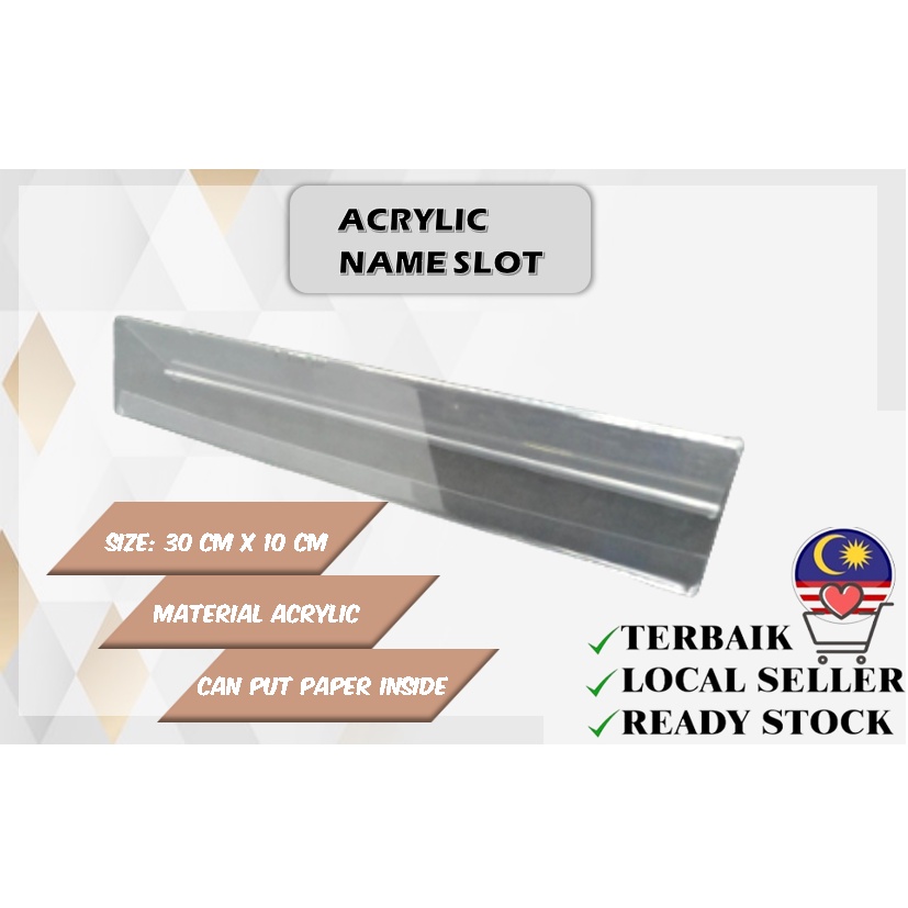 ACRYLIC NAME SLOT / Acrylic Double Sided V Shape Display Stand / Name ...