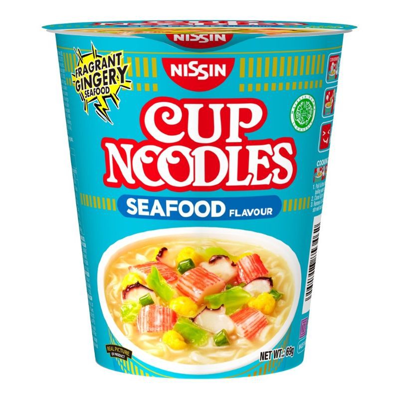 Nissin Instant Cup Noodles - Seafood 69g (exp date:21/5/2021) | Shopee Malaysia