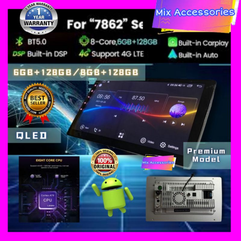 Free AHD 7862 Series 8GB+128GB ***100 Original*** Android Car Player ...