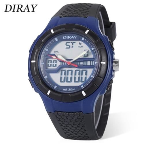 DIRAY DR - 333AD CHILDREN DUAL MOVT WATCH DATE DAY DISPLAY BACKLIGHT ...