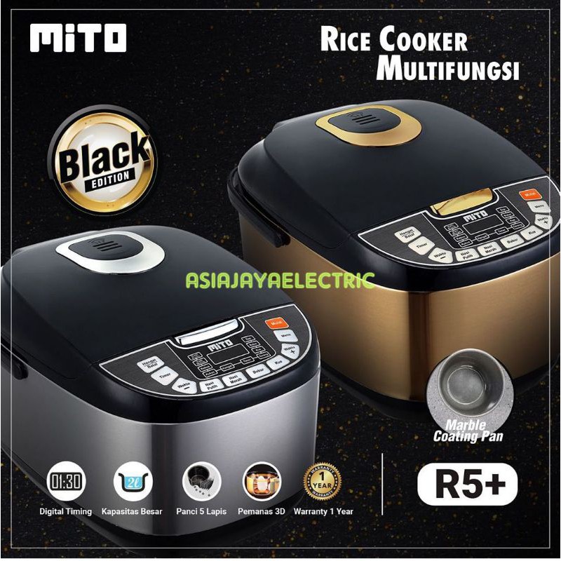 Magicom MITO R5 PLUS DIGITAL RICE COOKER MITOCHIBA ORIGINAL 2L 2 Liters ...