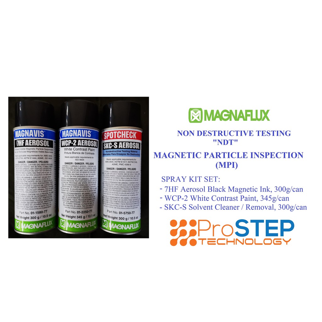 MAGNAFLUX NON-DESTRUCTIVE TESTING "NDT" MAGNETIC PARTICLE INSPECTION ...