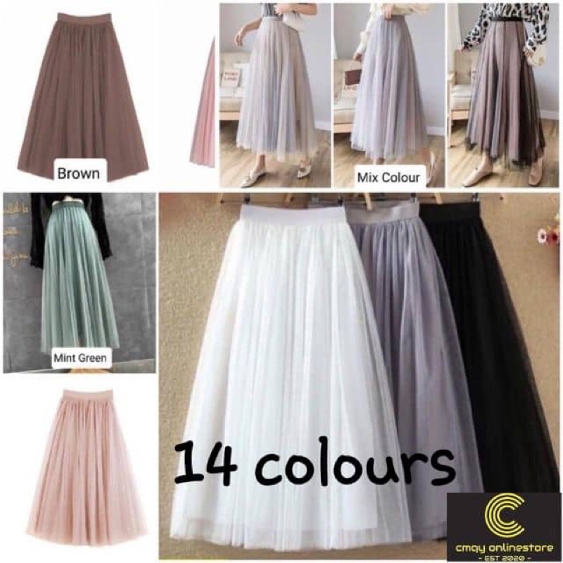 🇲🇾READYSTOCK 🇲🇾(3Layers)(1 inner)NewColour Tutu Skirts Elastic ...