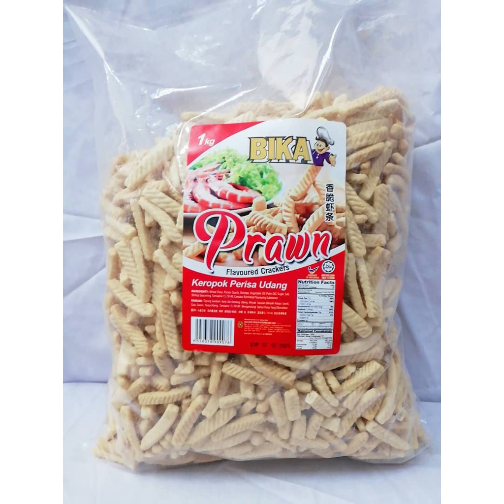 BIKA PRAWN CRACKERS/KEROPOK PERISA UDANG 1KG | Shopee Malaysia