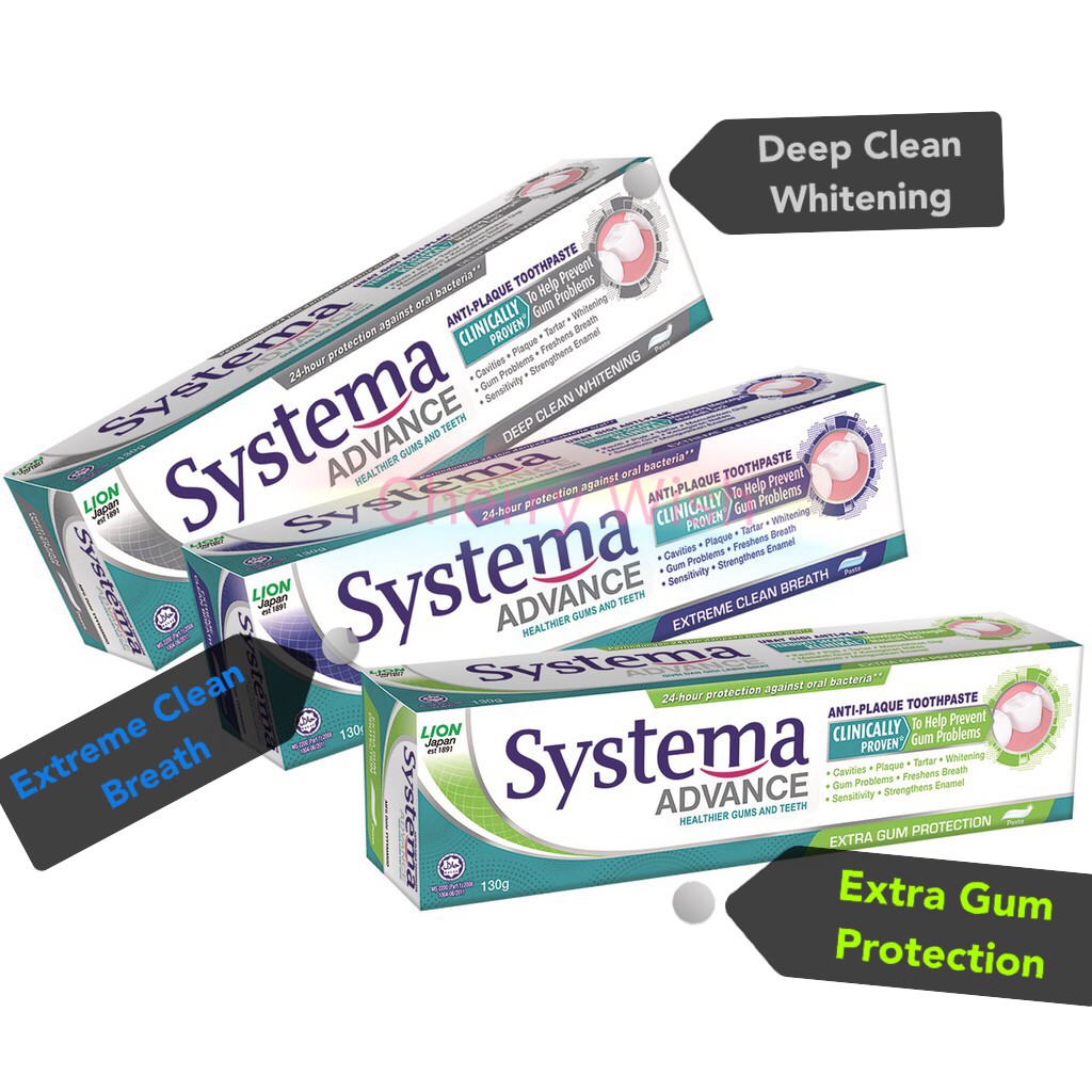 Systema Advance 130g Toothpaste ( Extreme Clean Breath / Extra Gum ...