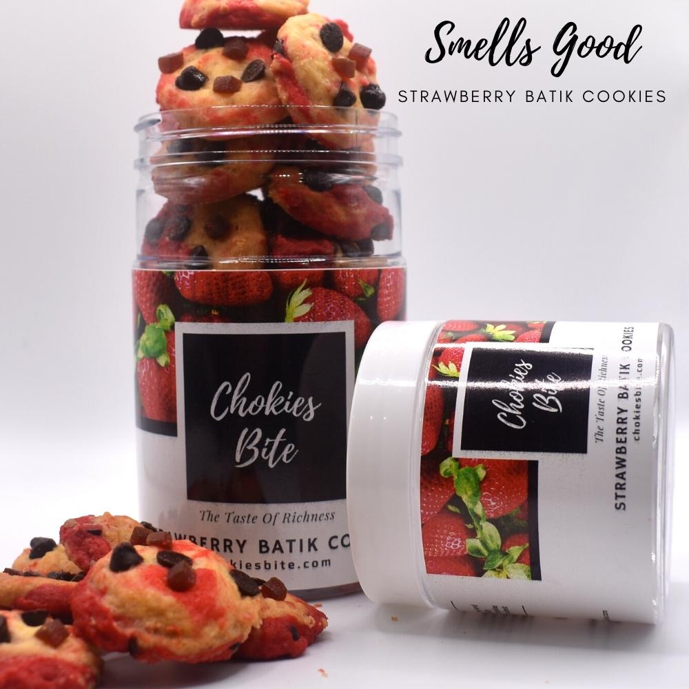 Chokies Bite Strawberry Batik Cookies (Less Sugar) | Shopee Malaysia