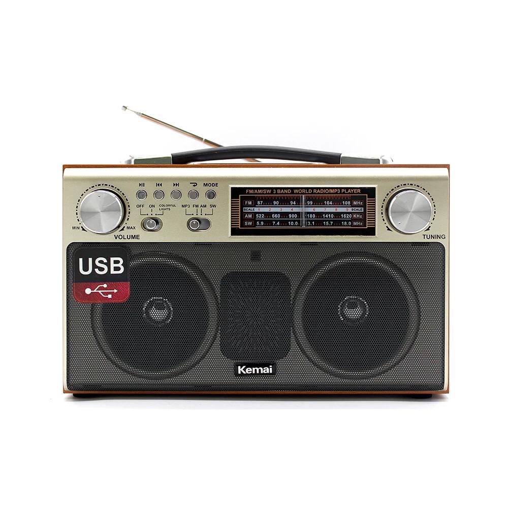 Retro Classic Wood Redio Bluetooth Speaker FM/AM Radio SD Card, USB ...