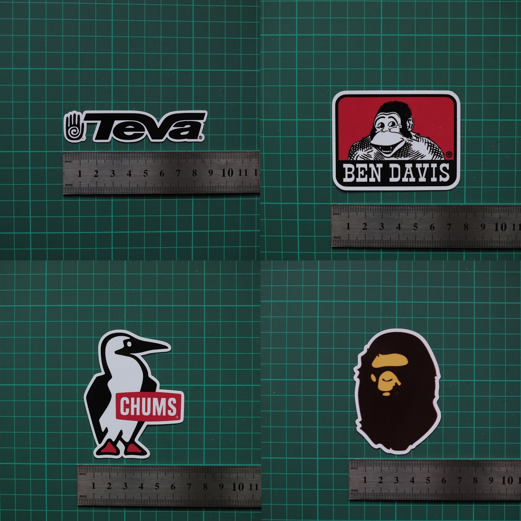 Sticker ( Teva, Ben Davis, Chums, Bape ) | Shopee Malaysia