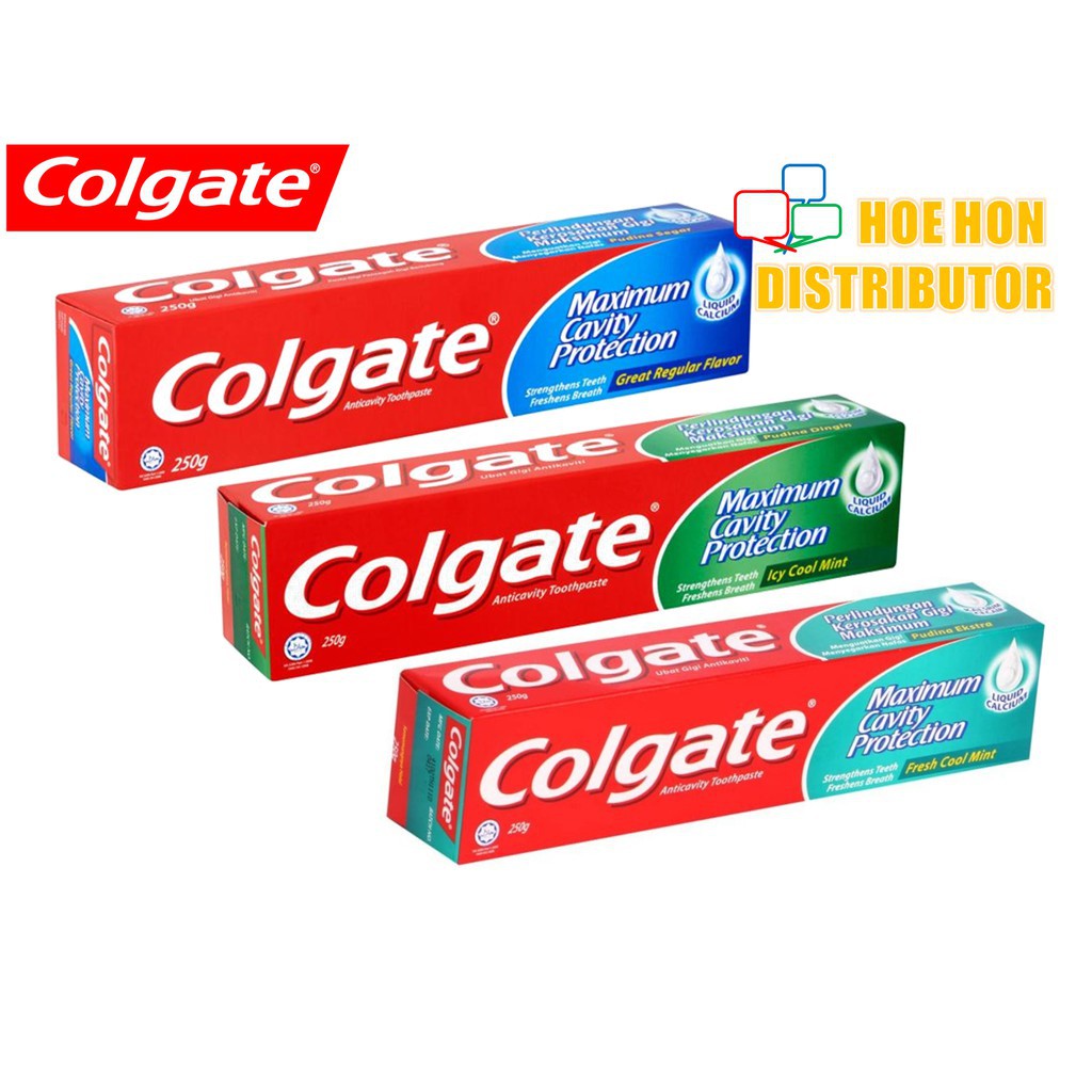 Colgate Toothpaste 250g Fresh Cool Mint Great Regular Flavour Ubat Gigi ...
