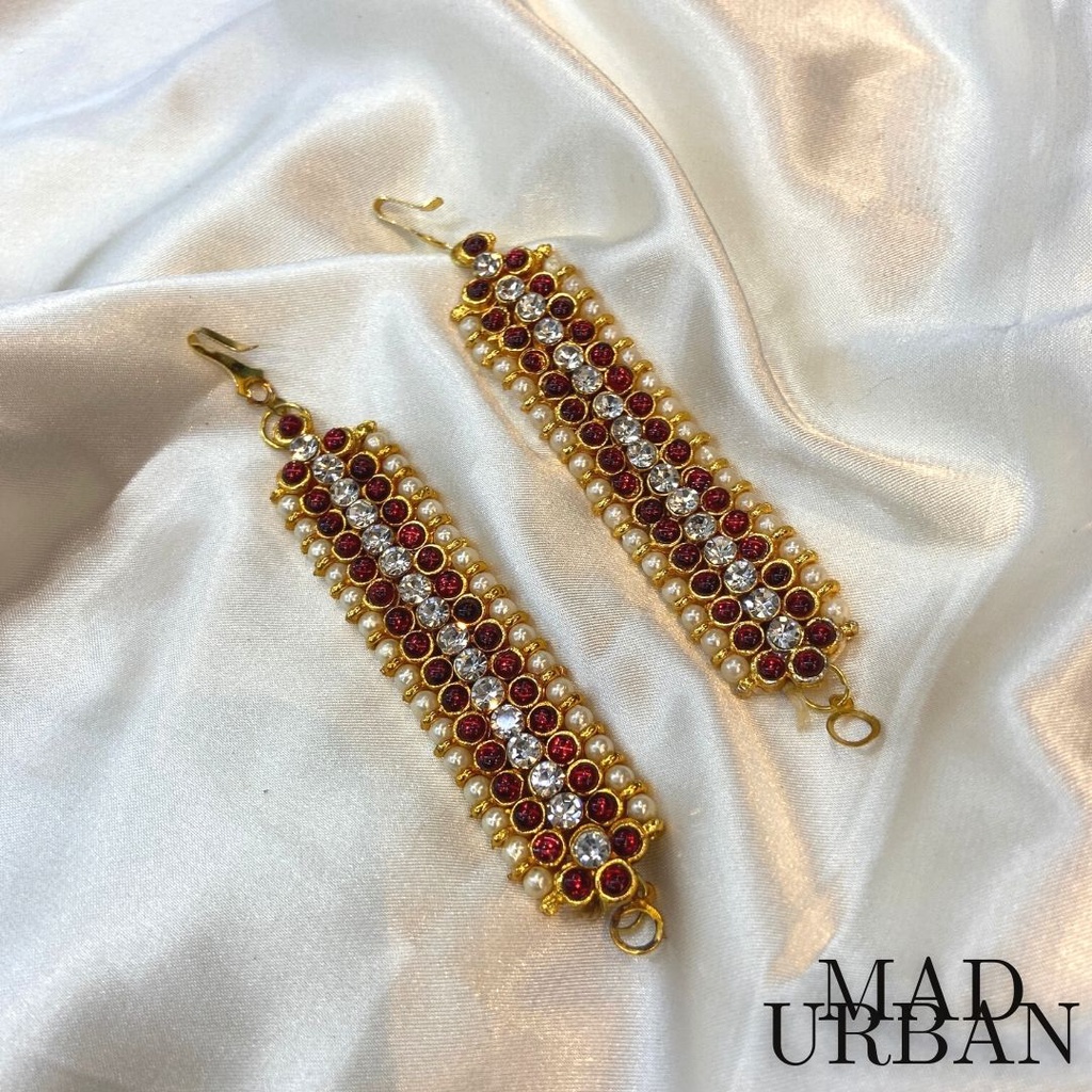 Indian Ear Side Earring Mattal Traditional Kerala Kemp Quality Mattals ...