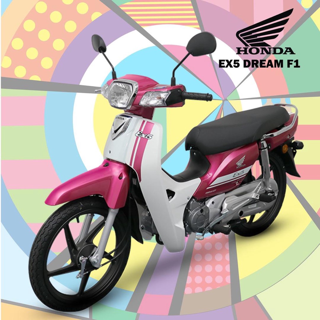 Honda EX5 Dream 110 Fi (2019) Body Cover Set 100% Original Honda Genuine Parts With Sticker Body ...