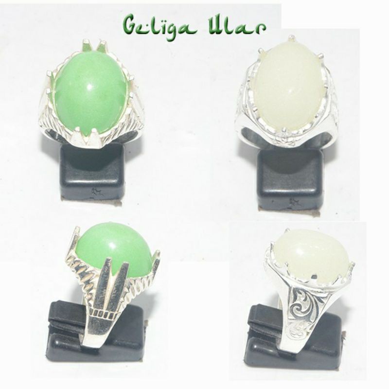 Cincin Permata Batu Geliga Ular ( menyala di waktu gelap) | Shopee Malaysia