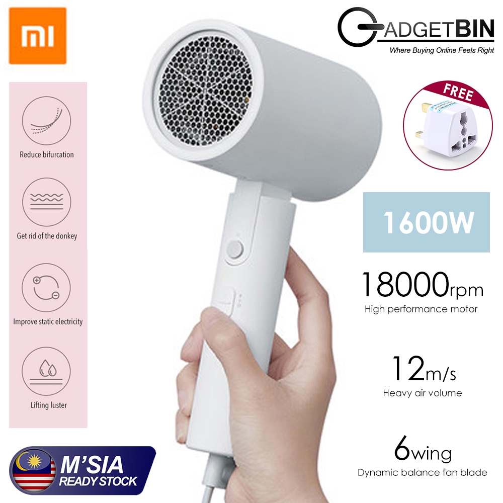 Xiaomi Mijia 1600W Negative Ion Portable Hair Dryer for Hairdressing Barber Salon Tools Blow ...