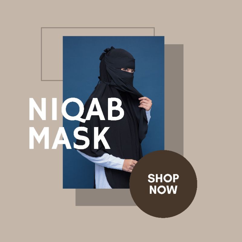 Hadramiyah Niqab Mask Basic | Shopee Malaysia