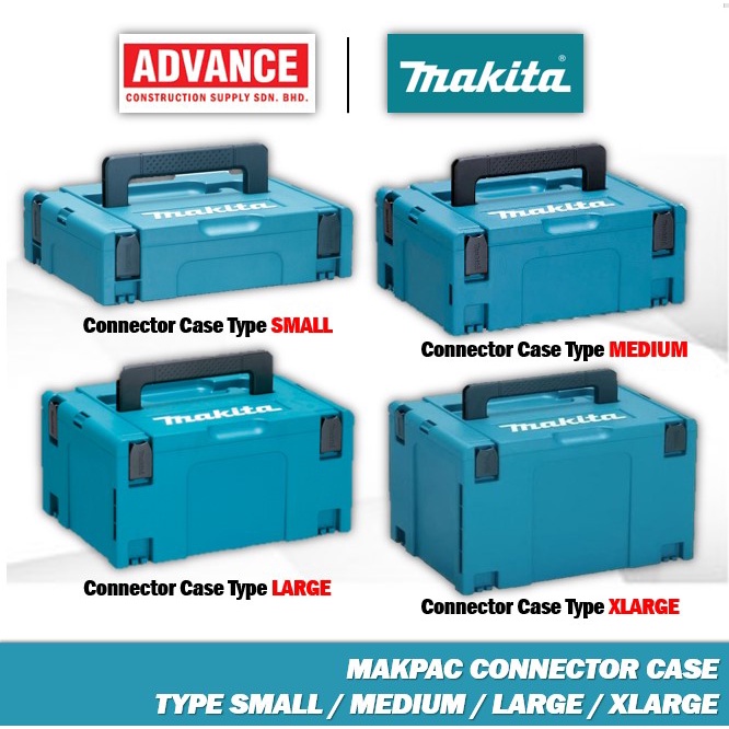 MAKITA Makpac Connector Carrying Box 【Type 1 2 3 4】Plastic Tool Box ...