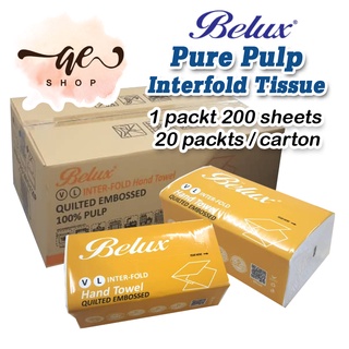 100% Pure Pulp Belux Tissue 2 Ply/ V Fold / Interfold / Multifold Paper ...
