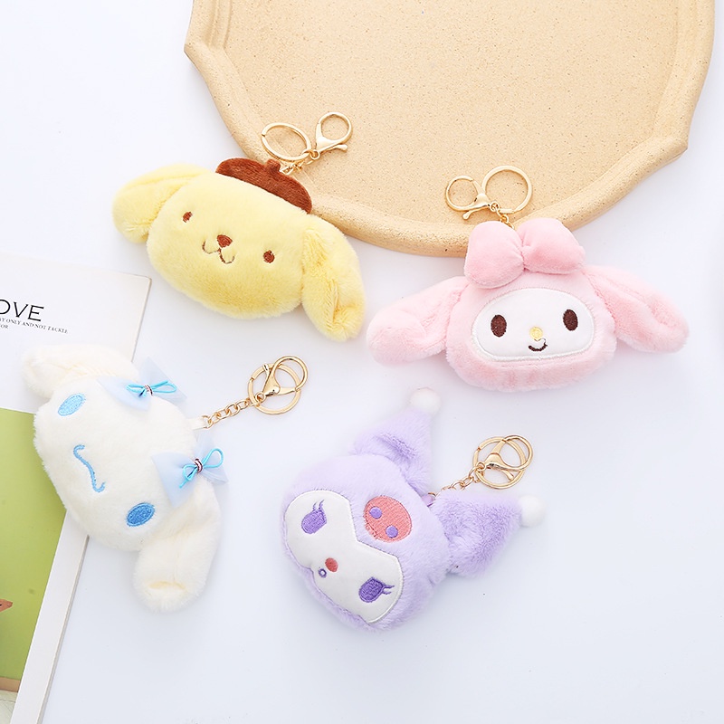 Sanrio Couple Keychain Kuromi Plush Keychains Cute Keychain Murah ...