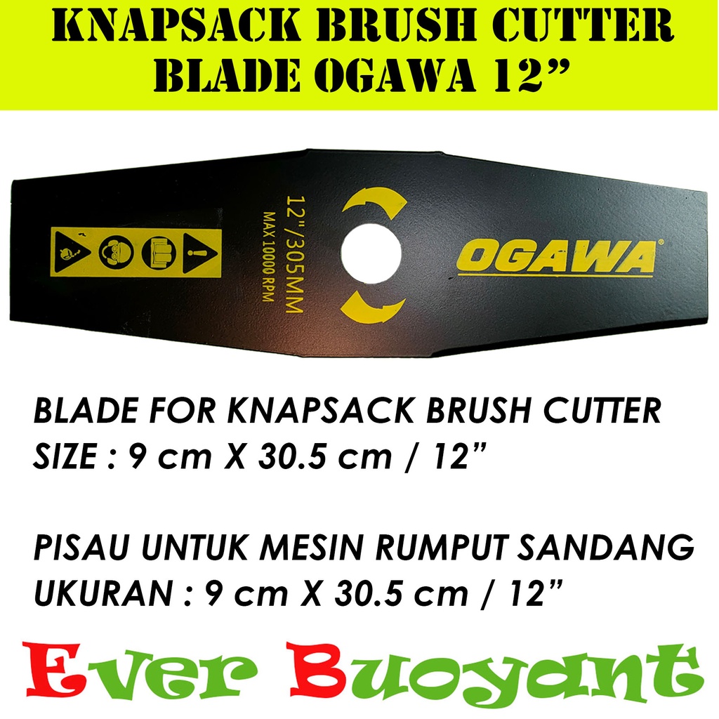 OGAWA KNAPSACK BRUSH CUTTER BLADE \ PISAU MESIN RUMPUT SANDANG OGAWA ...