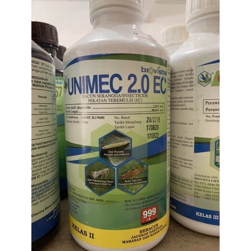 1L Biovista Unimec 2.0EC Abamectin 2.0% Racun Serangga | Shopee Malaysia