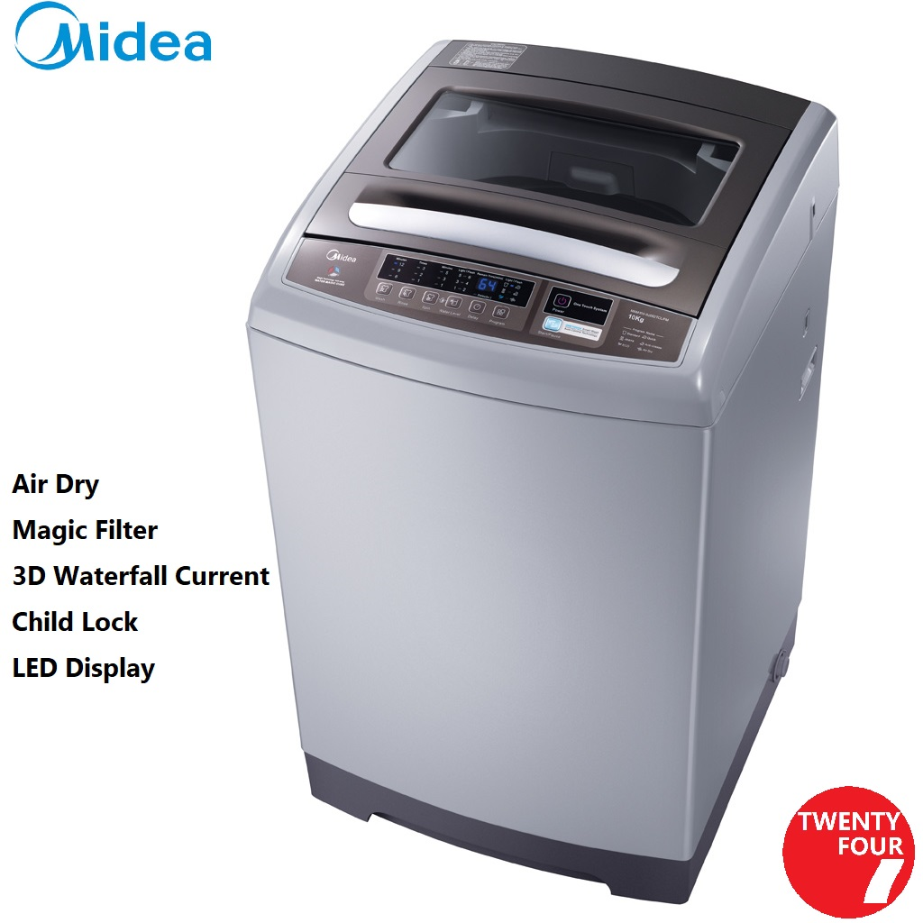 Midea 12kg top load fully auto washing machine mfw-1250mv2 | BeeCost