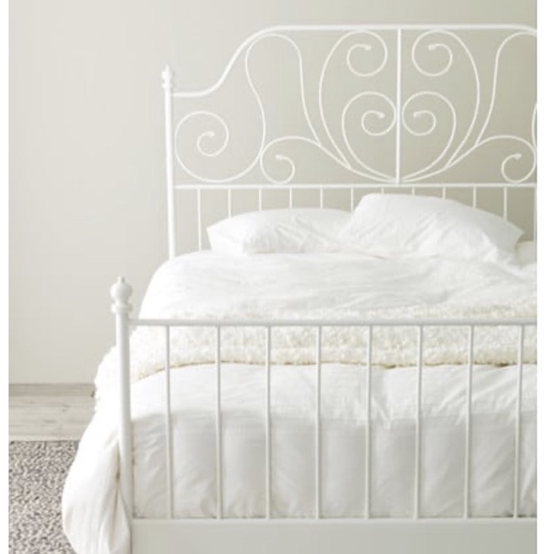 IKEA Leirvik Queen Bedframe with Luroy Bedbase | Shopee Malaysia