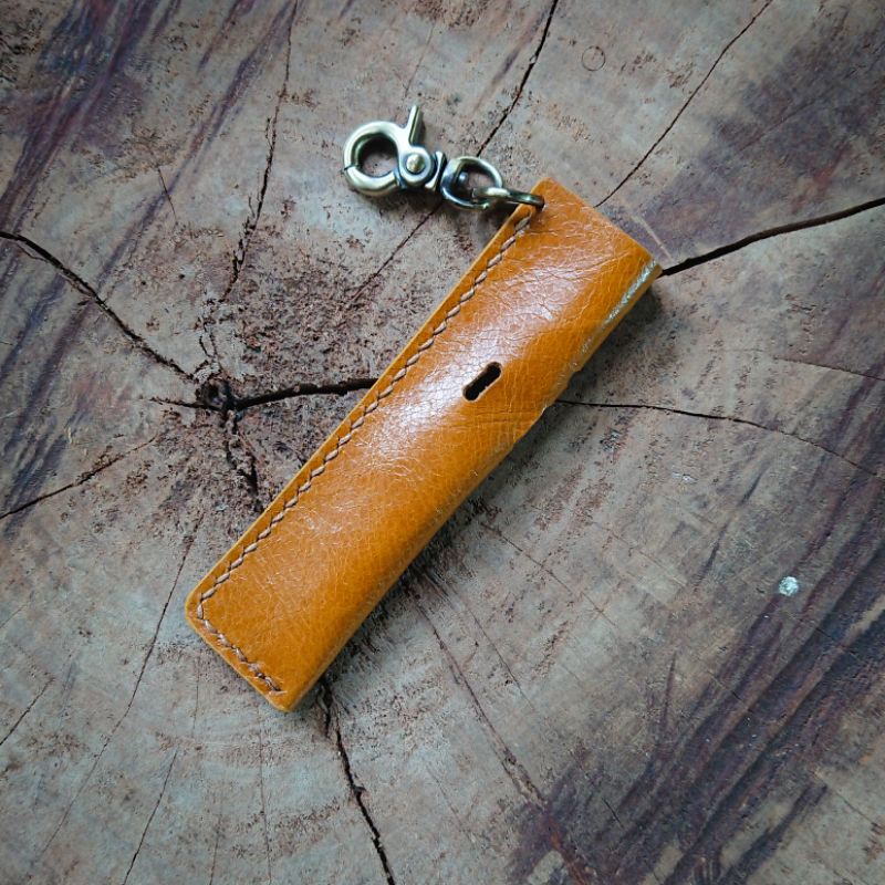 Aming leathercraft casing nanostix pure leather / original leather saiz ...