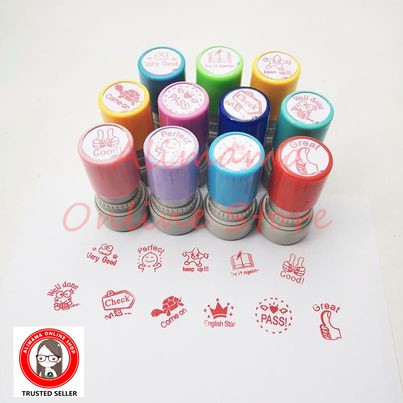 Self-inking Stamp Teacher Student Reward Chop Well Done Good Perfect ...