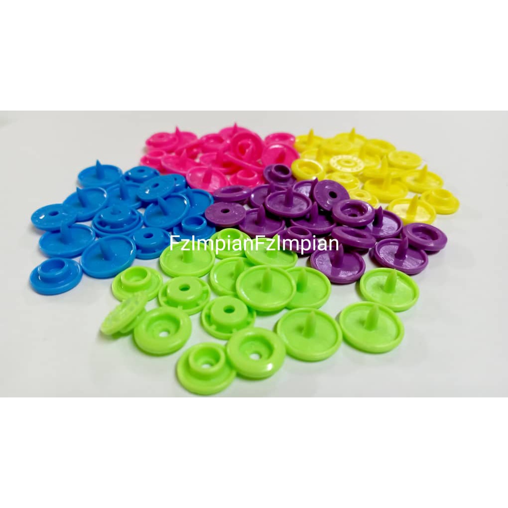 KAM SNAP BUTTON PLASTIC / BUTANG SNAP PLASTIK / Butang Ketip / Butang ...