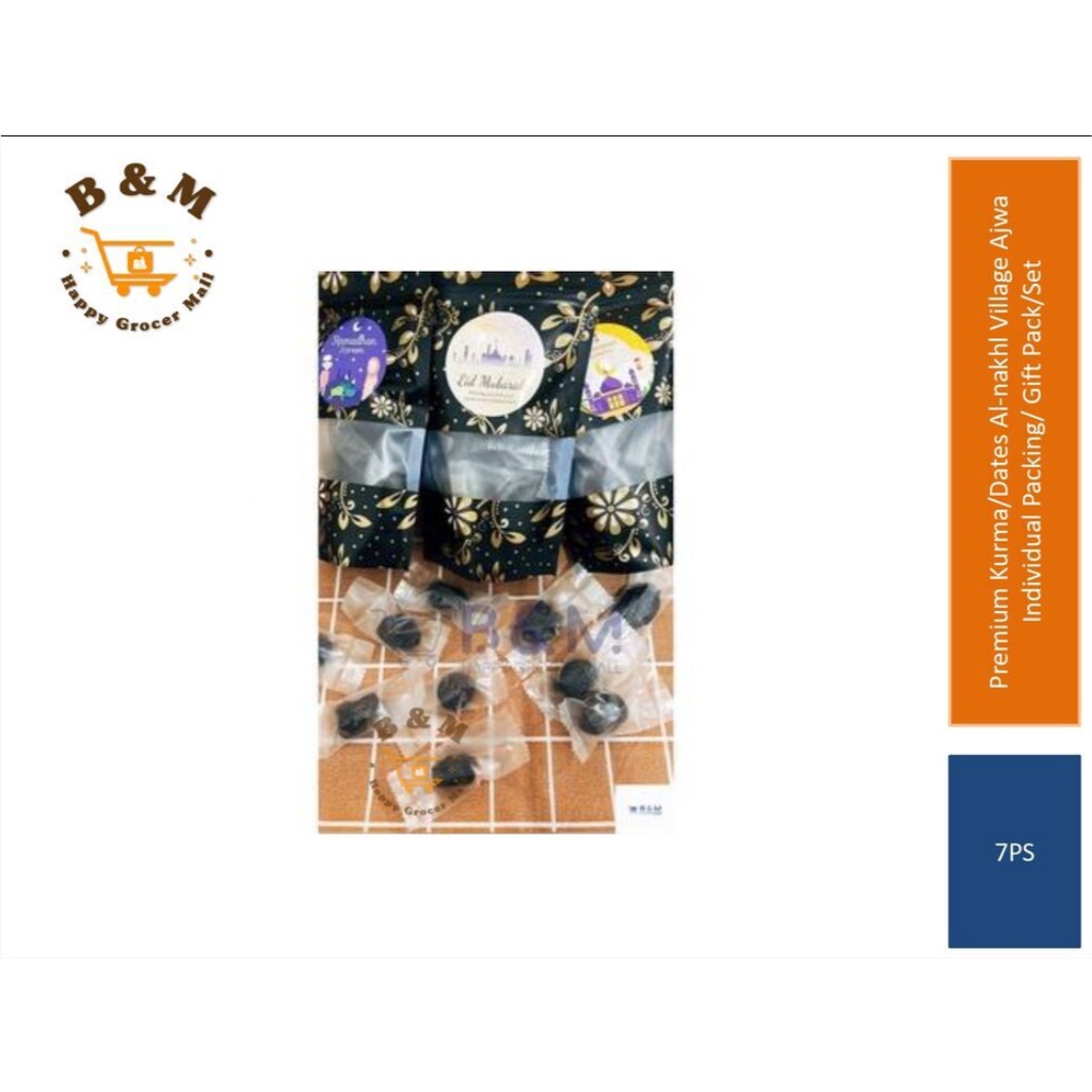 PREMIUM KURMA/DATES AL-NAKHL VILLAGE AJWA INDIVIDUAL PACKING/ GIFT PACK ...