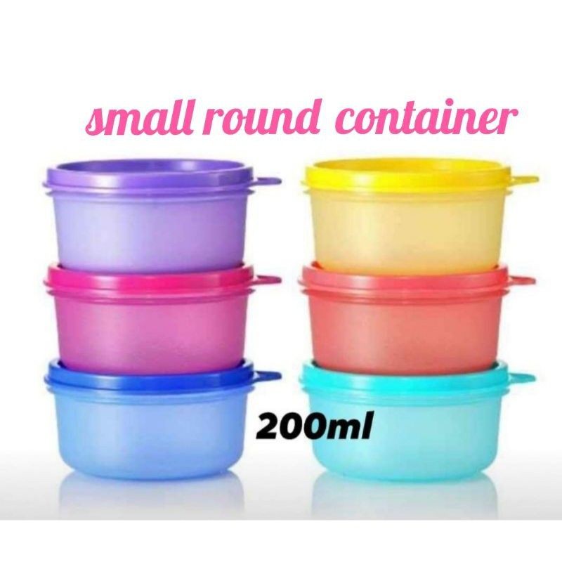 (READY STOCK)Tupperware Small Round Container 200ml (3pcs 6pcs ...