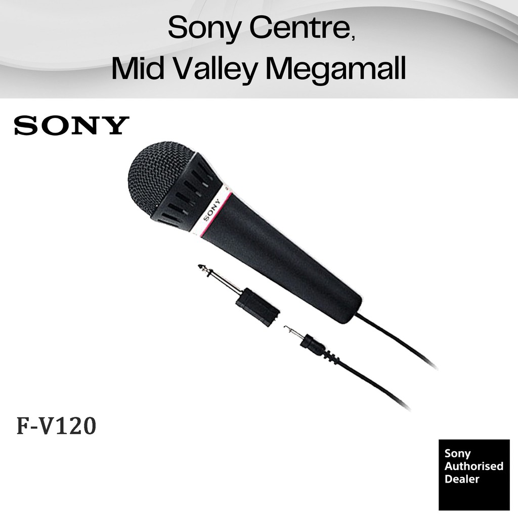 Sony F-V120 FV120 Uni-Directional Handheld Mic Vocal Microphone with ...
