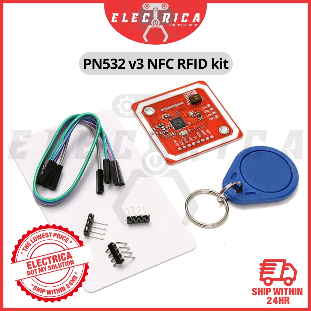 Arduino PN532 NFC RFID Card Reader (FULL SET) | Shopee Malaysia