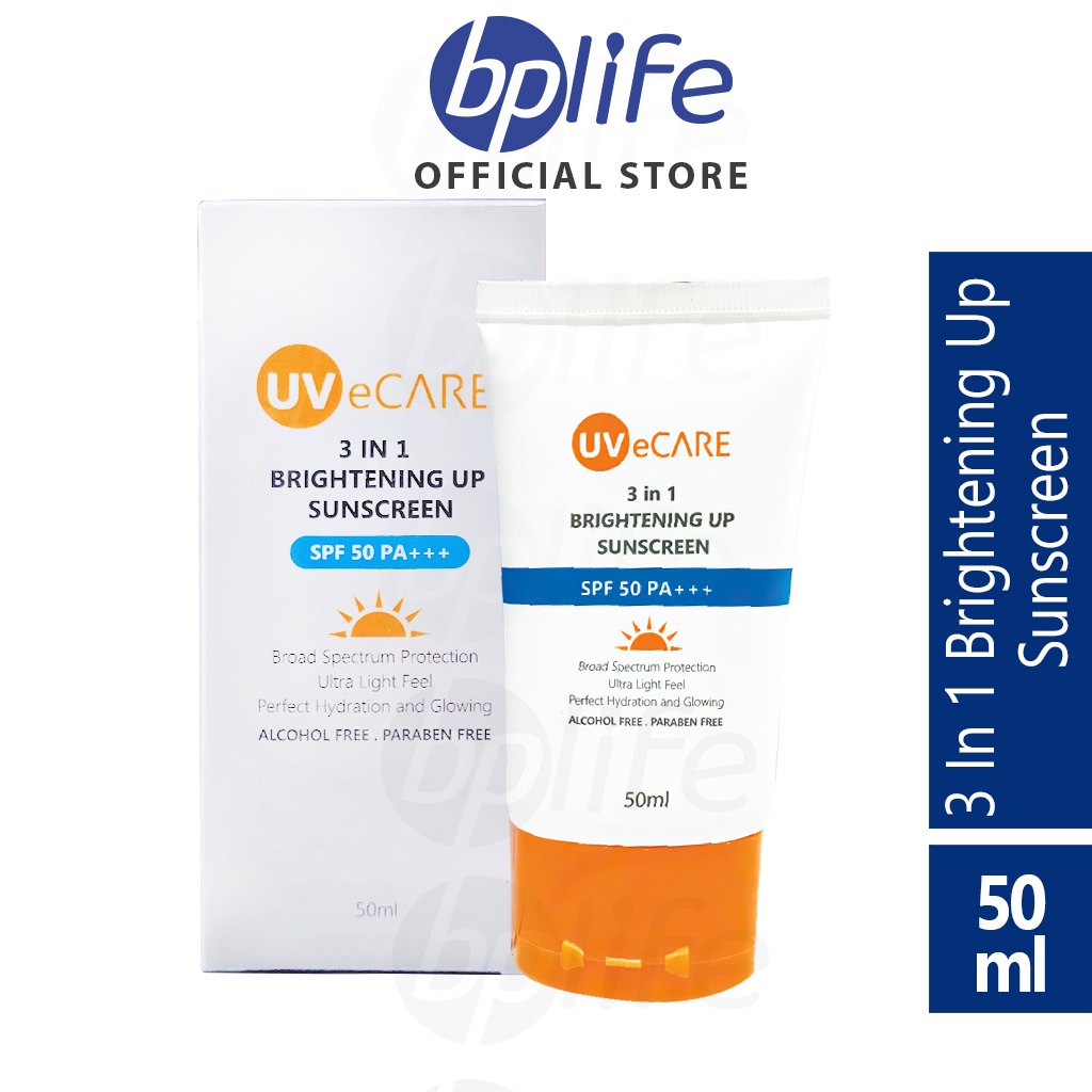 UVecare 3 In 1 Brightening Up Sunscreen SPF 50PA+++ 50ml | Shopee Malaysia