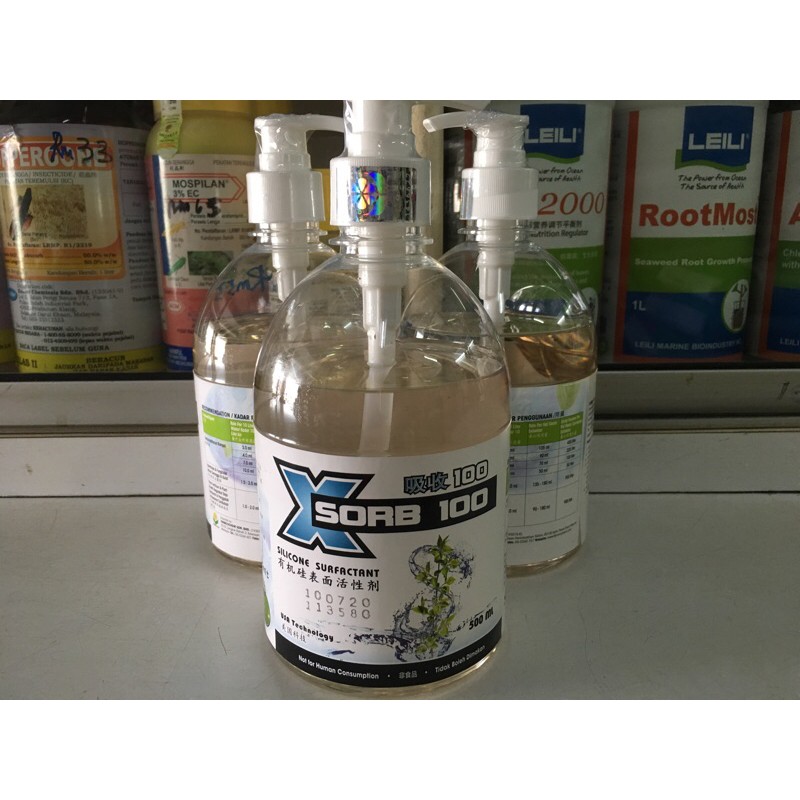 X sorb/silmax 100/ 500ml/150ml (Silicone Surfactant) sama /Atom ...