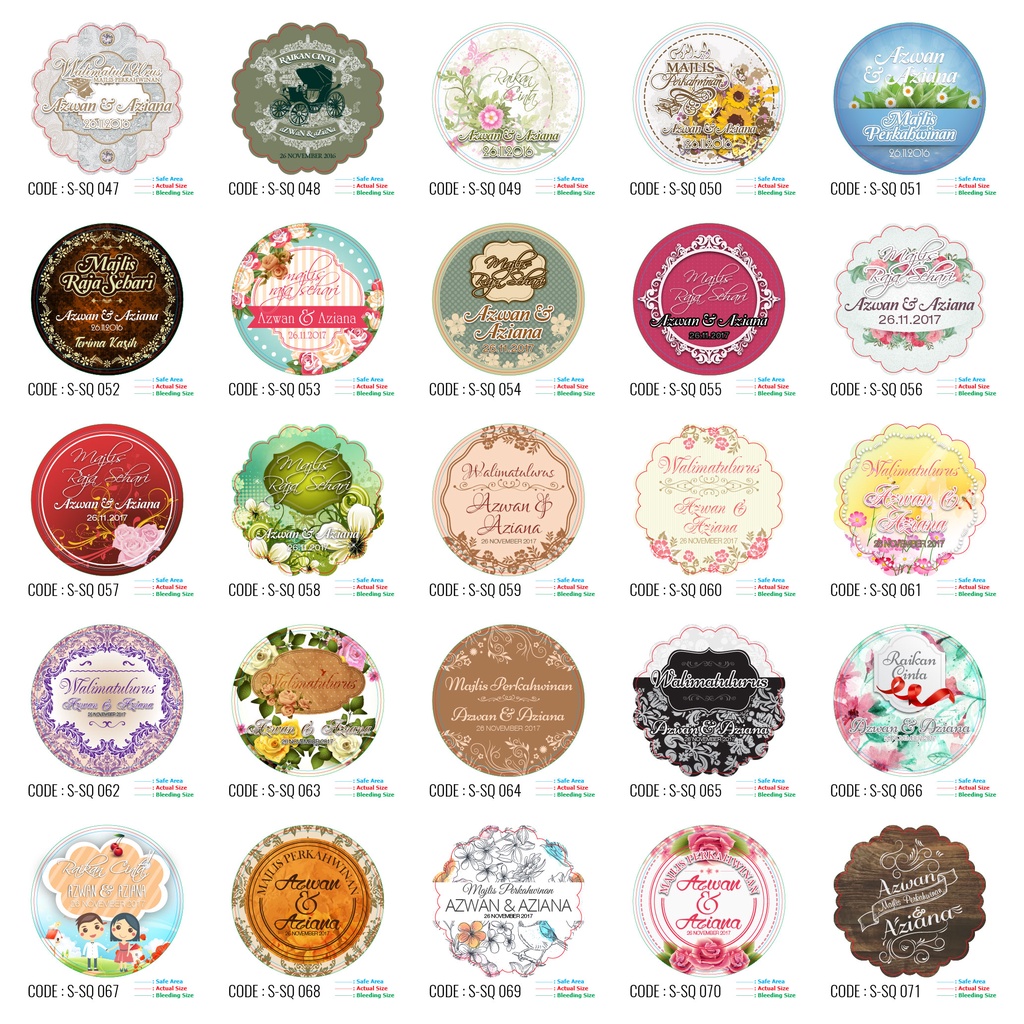 Sticker Majlis Kahwin dan Pertunangan | Shopee Malaysia