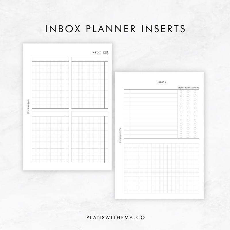 Inbox Planner Inserts | Shopee Malaysia