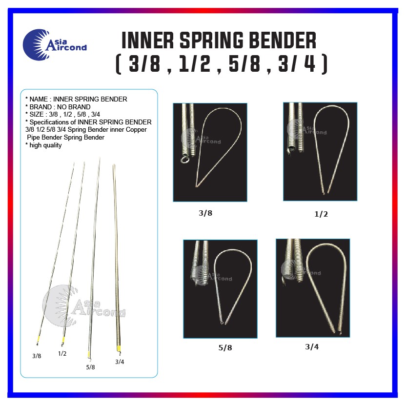 INNER SPRING BENDER ( 3/8 , 1/2 , 5/8 , 3/ 4 ) | Shopee Malaysia