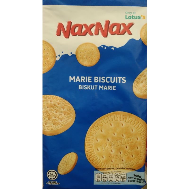 Naxnax Marie Biscuits Original/Chocolate 300g | Shopee Malaysia