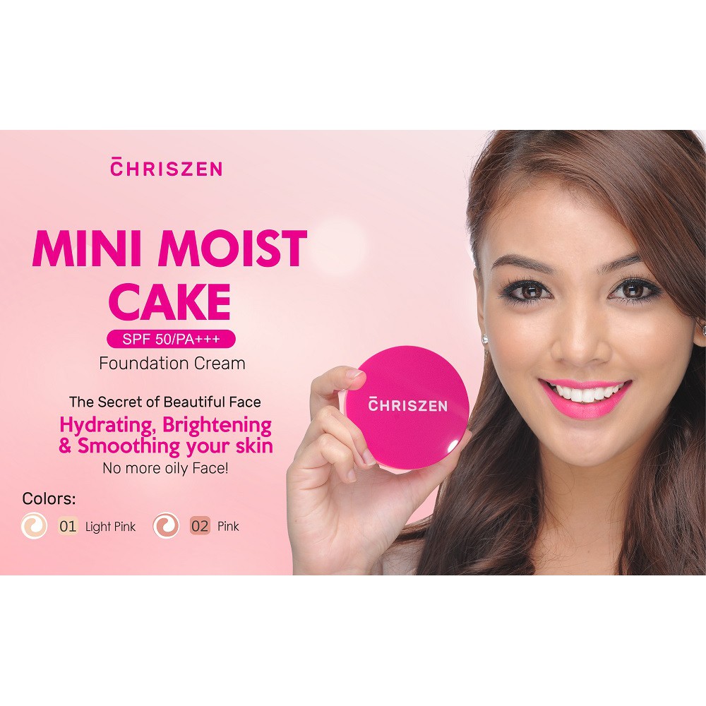 Chriszen Mini Moist Cake (12g) 01 LIGHT PINK | New PGMall