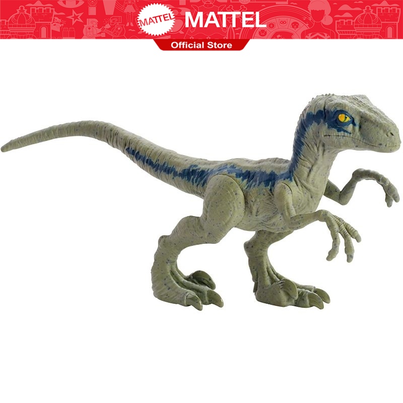 Jurassic World Large Dinosaur Figure Super Colossal Velociraptor Blue ...