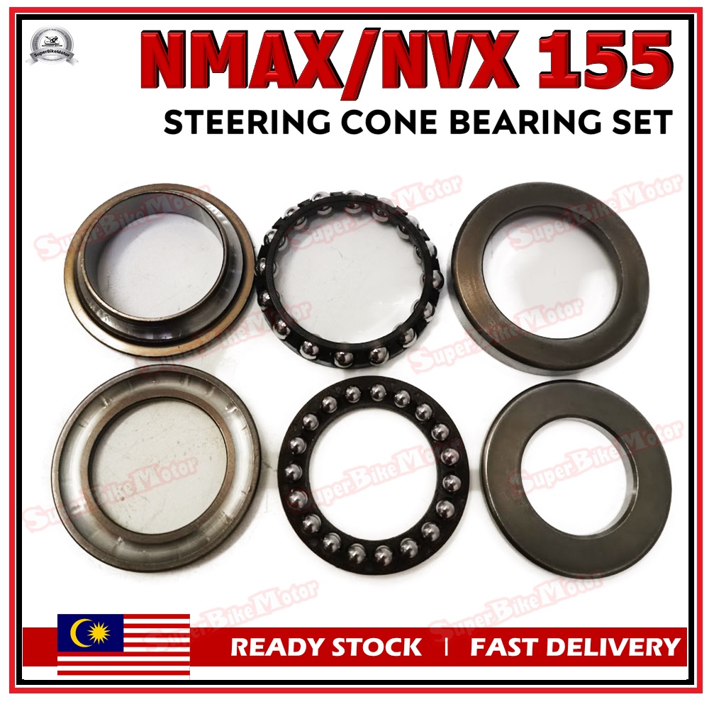 YAMAHA NMAX / NVX 155 - Steering Cone Bearing Set - High Quality ...
