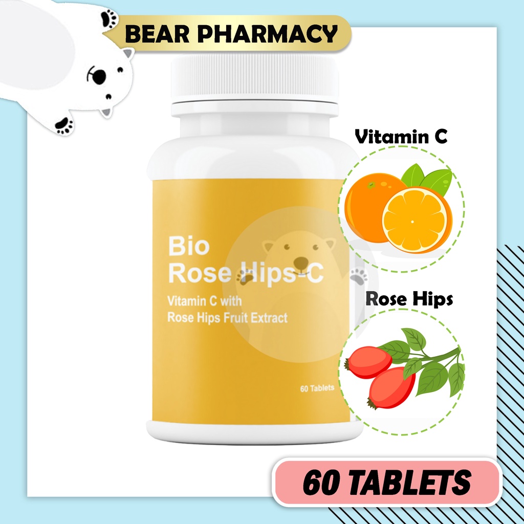 APEX Bio Rose Hips-C 500mg 60's [Exp: 10/2023] Vitamin C 500mg, Rose ...