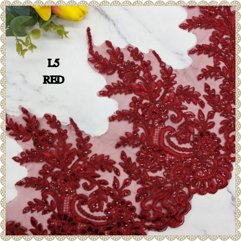 BORDER LACE SEQUIN VIRAL | Shopee Malaysia