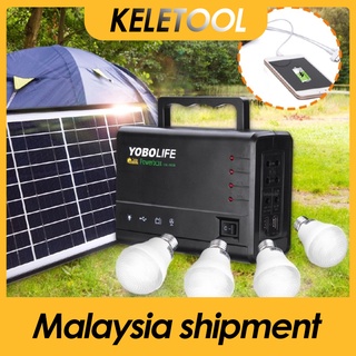 outdoor portable yobolife solar camp solar panel system generator ...