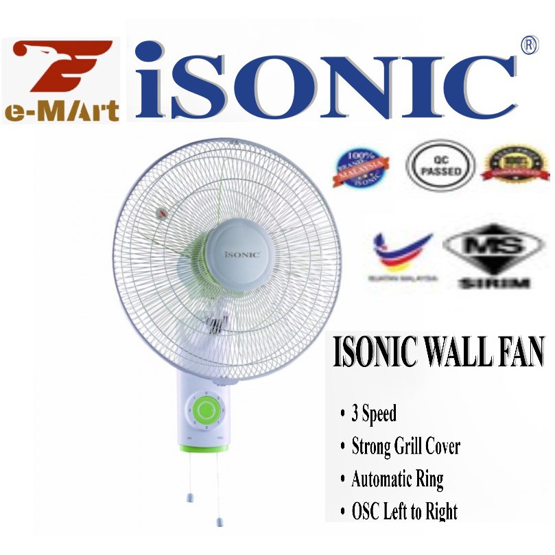 iSONIC Wall Fan CTF-WF16A 16" [ READY STOCK] | Shopee Malaysia
