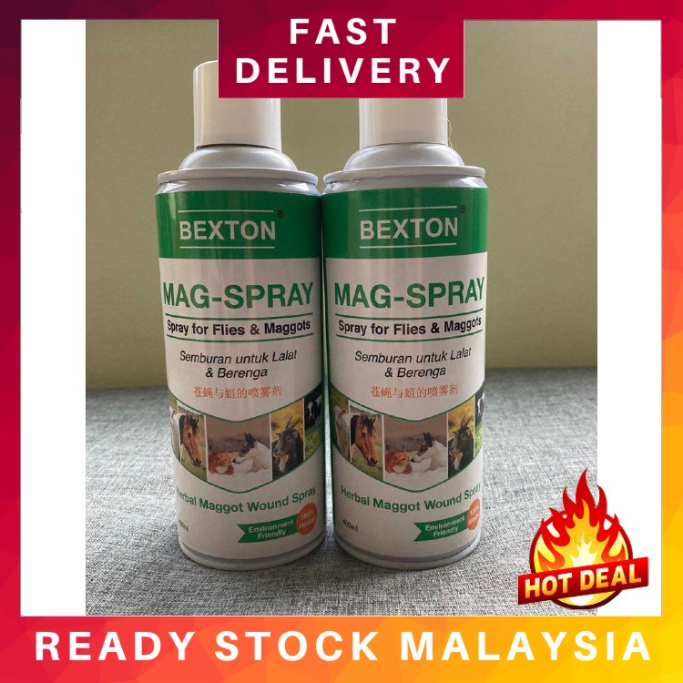 BEXTON Mag Spray For Flies Maggots Wound 400ml 1bottle | Shopee Malaysia